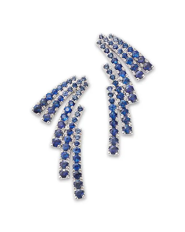 Bloomingdale'S Sapphire Ear Climber Earrings - Blue/white