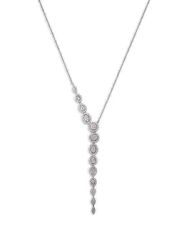 Bloomingdale'S Diamond Lariat Necklace 1.35 Tcw - White