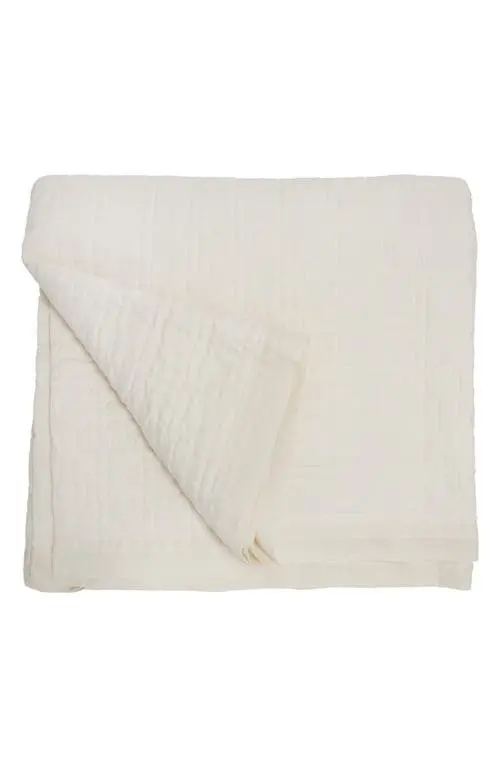 POM POM AT HOME Owen Quilted Coverlet - Cream