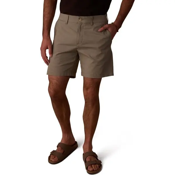 THE NORMAL BRAND Stretch Cotton Chino Shorts - Moss