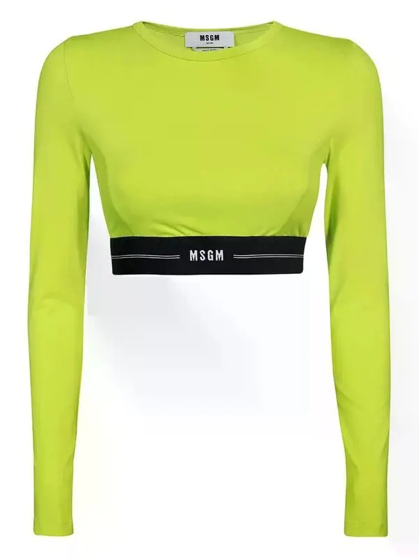 MSGM Cropped T-shirt