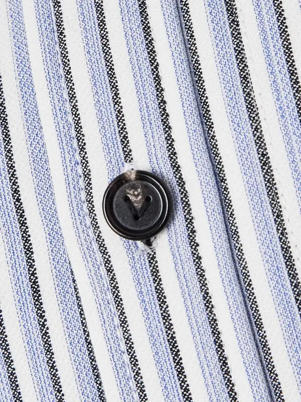 Bottega Veneta Striped Woven Shirt Jacket