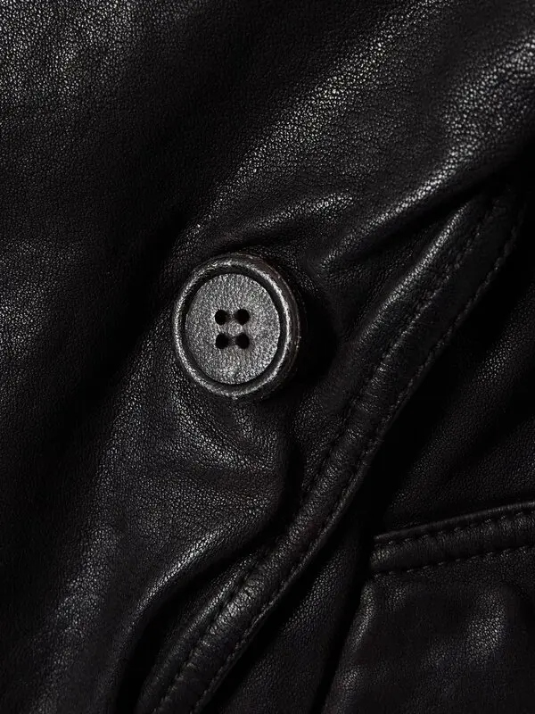 Acne Studios Double-breasted Leather Jacket