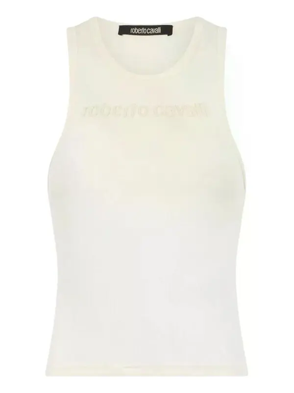 Roberto Cavalli Logo-embroidered Tank Top