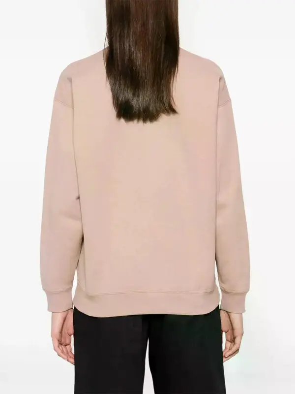 Saint Laurent Logo-embroidered Sweatshirt - Pink