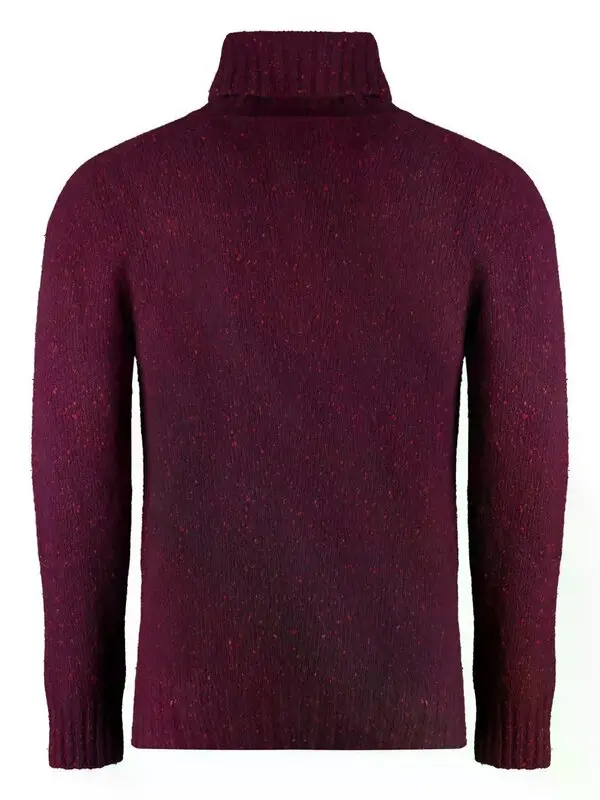 Malo Roll Neck Sweater - Red