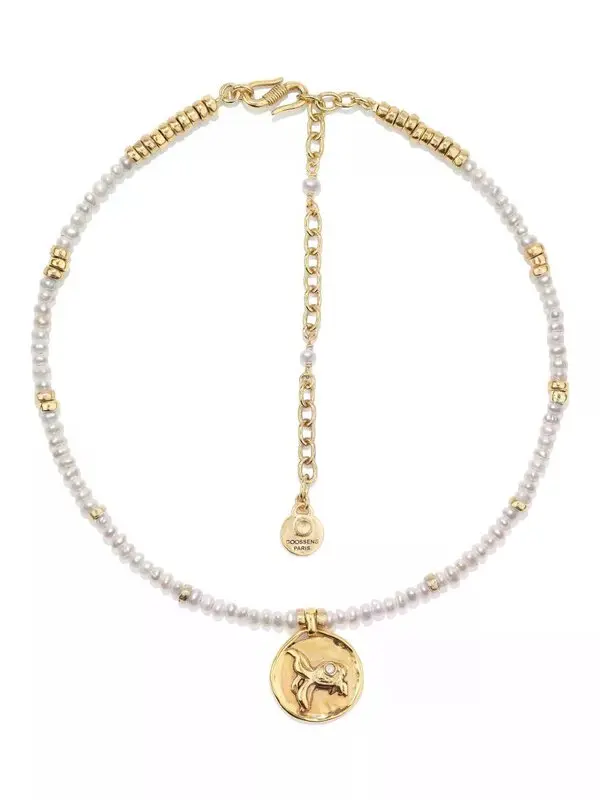GOOSSENS Astro Pisces Pearl Necklace - Gold