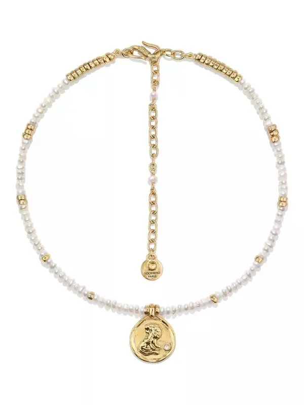 GOOSSENS Astro Leo Pearls Necklace - Gold