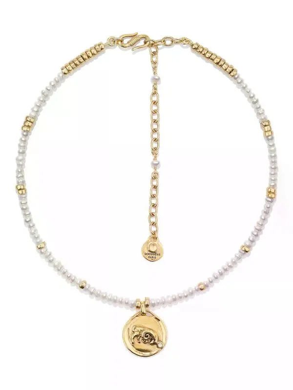 GOOSSENS Astro Aries Pearls Necklace - Gold