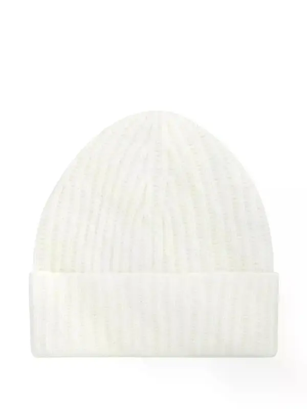 Malo Ribbed Beanie - White
