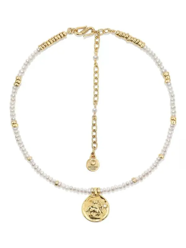 GOOSSENS Astro Sagittarius Pearls Necklace - Gold