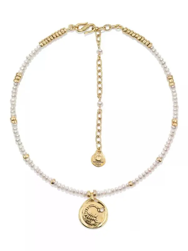 GOOSSENS Astro Scorpio Pearls Necklace - Gold