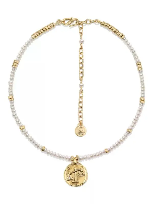 GOOSSENS Astro Libra Medallion Necklace - Gold