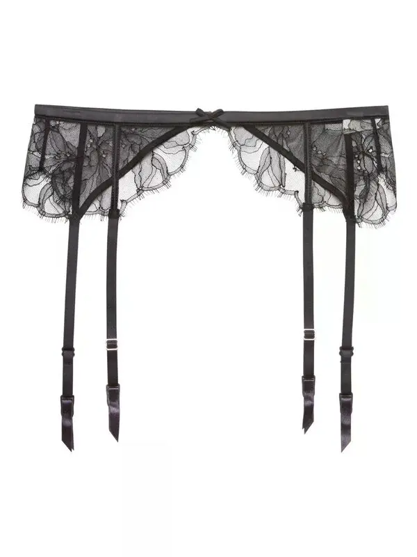 Fleur Du Mal Sophia Garter - Black