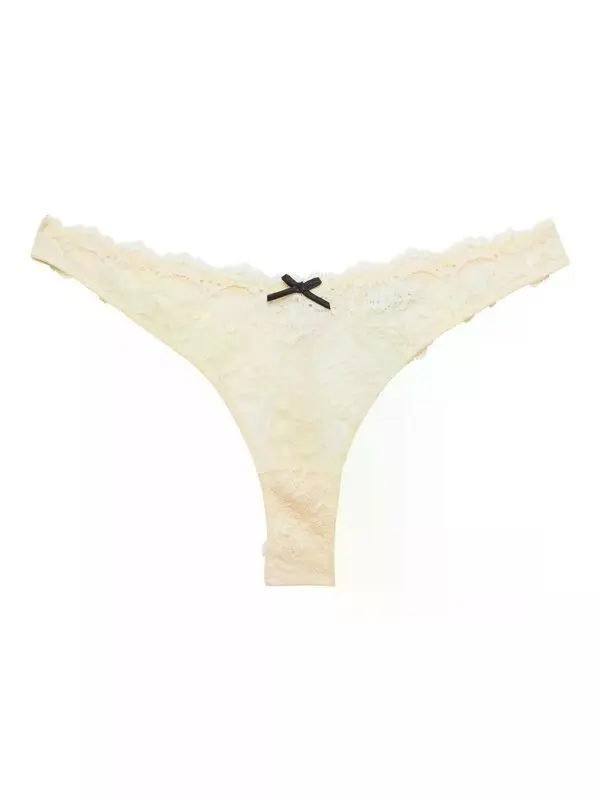 Fleur Du Mal Bianca Thong - Neutrals