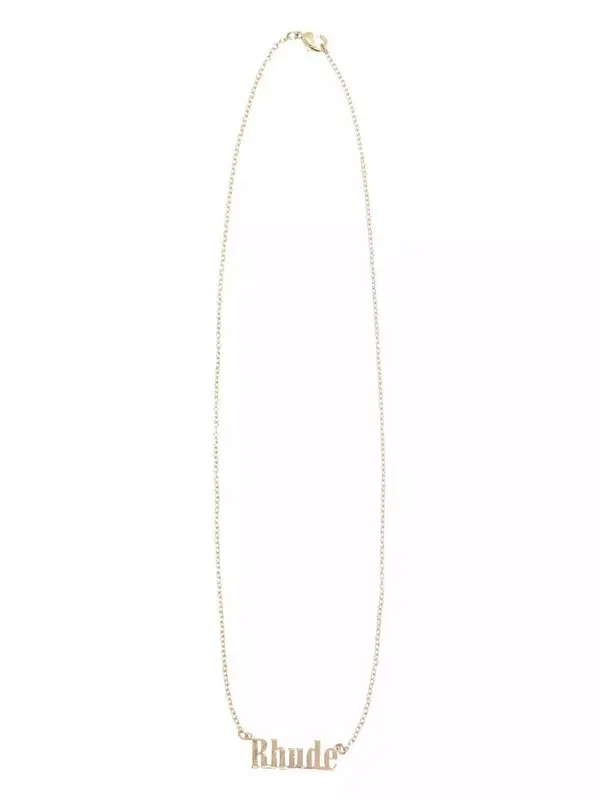 Rhude Tone Metal Necklace - Gold