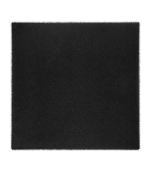Cartier Silk C De Shawl - Black