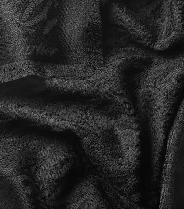 Cartier Silk C De Shawl - Black