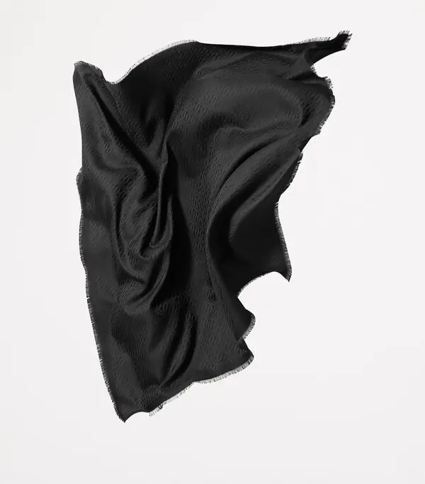 Cartier Silk C De Shawl - Black