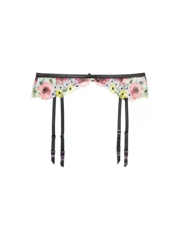 Fleur Du Mal Azalea Garter Belt - Black