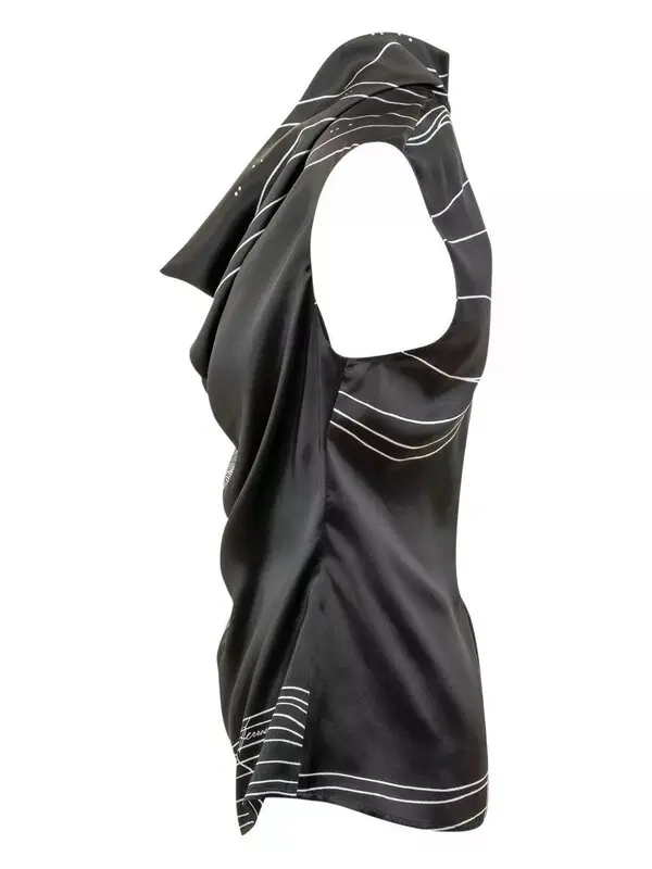 FERRAGAMO Printed Silk Top