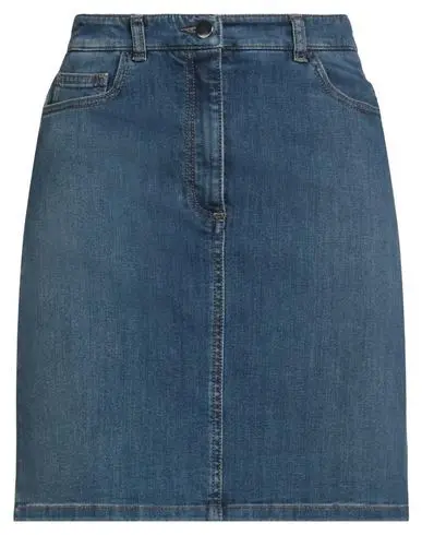 Peserico Denim Flared Skirt - Blue