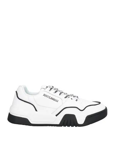 Just Cavalli Leather Low-top Sneakers - White