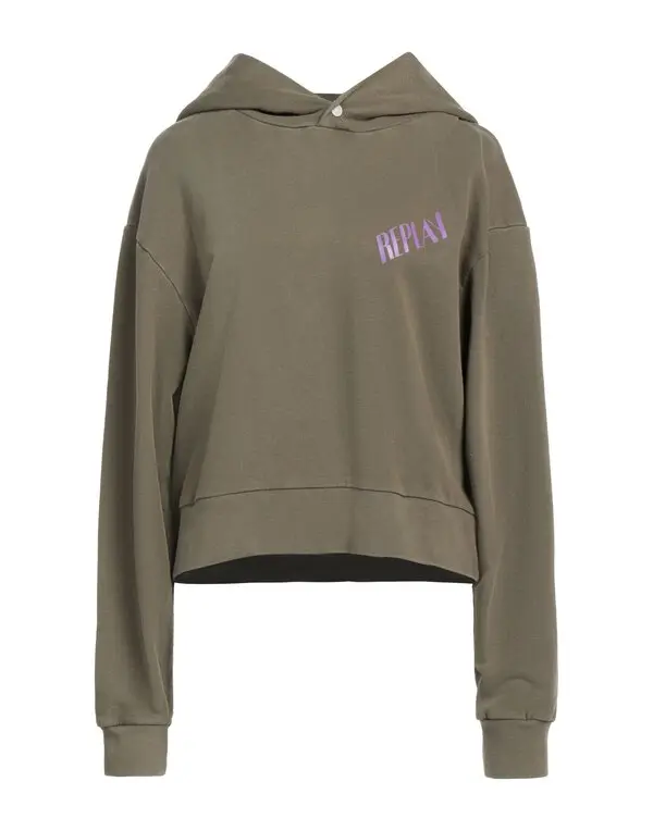 REPLAY Cotton Military Sweatshirt