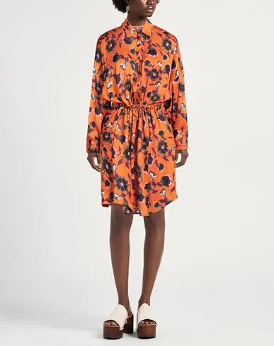 REPLAY Mini Shirt Dress - Orange