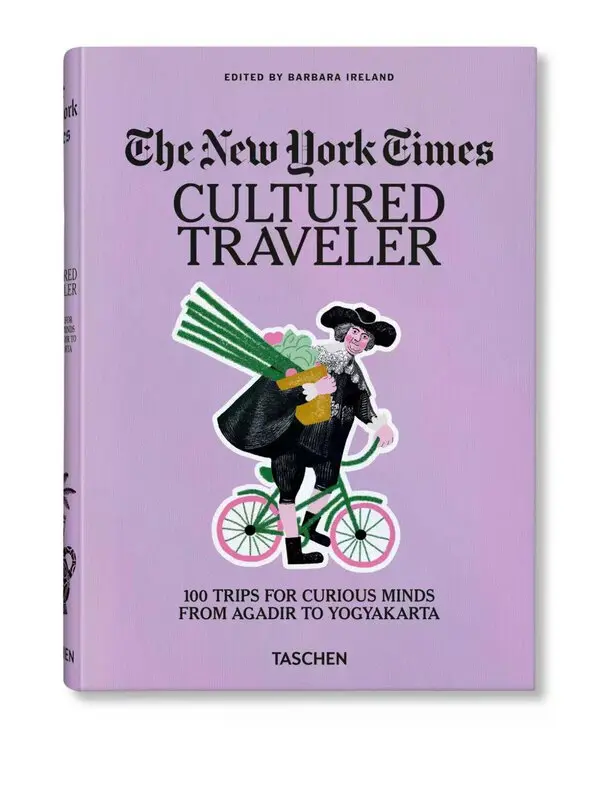 TASCHEN The New York Times. Cultured Traveler. 100 Trips For Curious Minds From Agadir To Yogyakarta Books - Purple