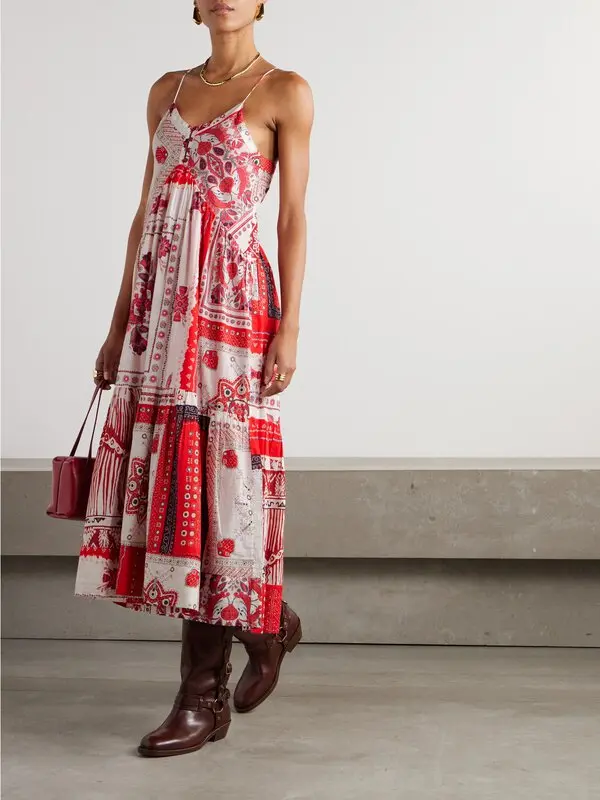 MARANT ETOILE Saba Printed Maxi Dress