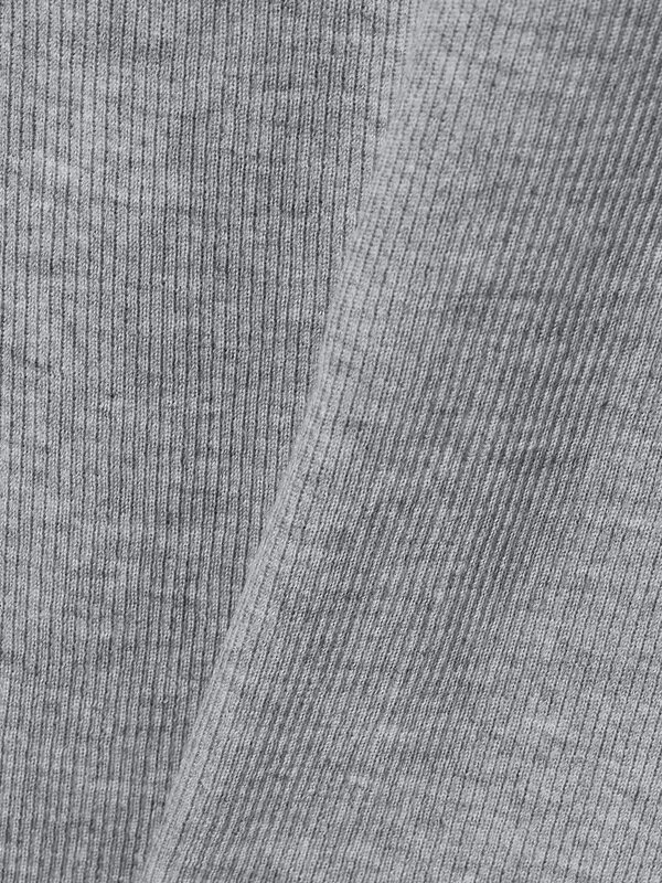 Khaite Renato Ribbed Wool-blend Jersey Tank - Gray