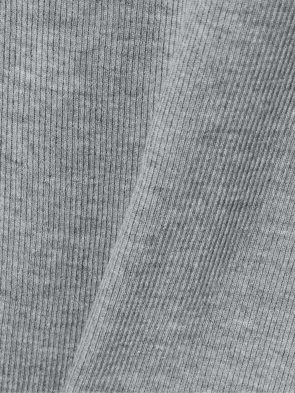 Khaite Renato Ribbed Wool-blend Jersey Tank - Gray