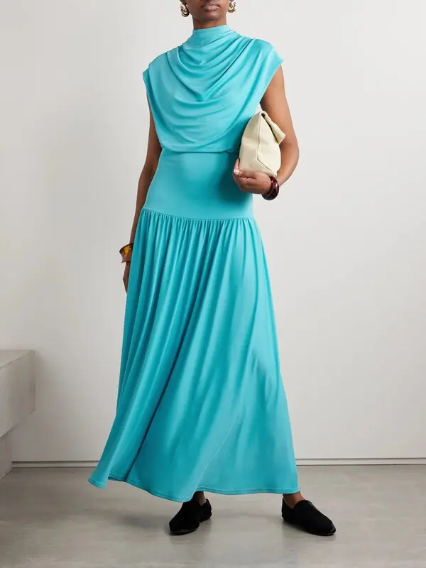 KALLMEYER Victoria Draped Maxi Dress
