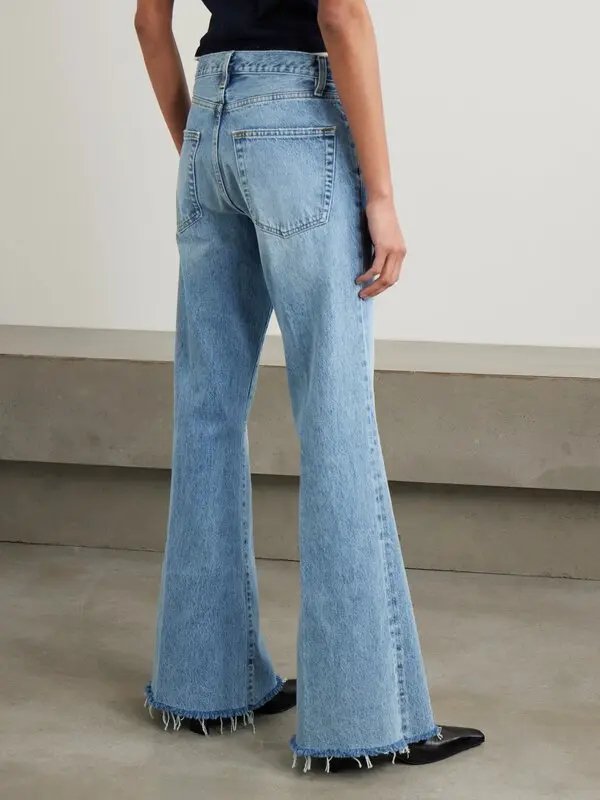 FRAME The Lax High-rise Flared Jeans - Blue