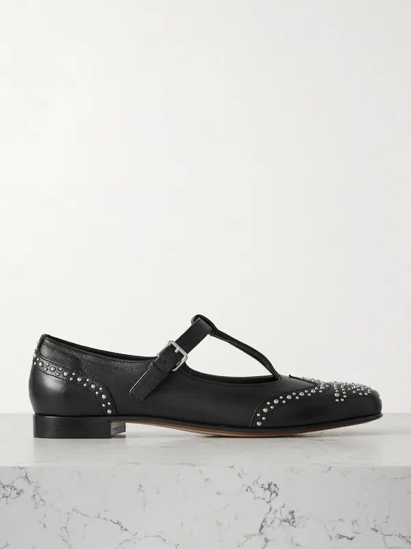 Church's Opal Studded Mary Jane Brogues - Black