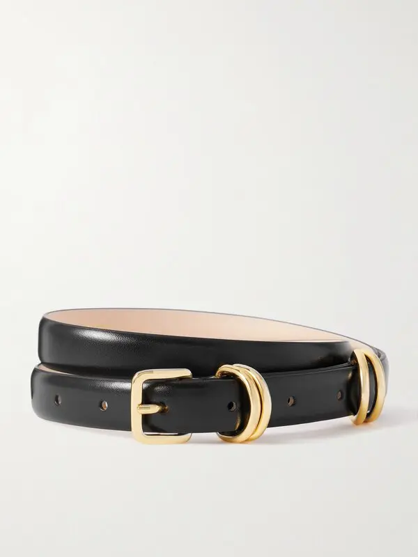 DEHANCHE Constance Leather Belt - Black