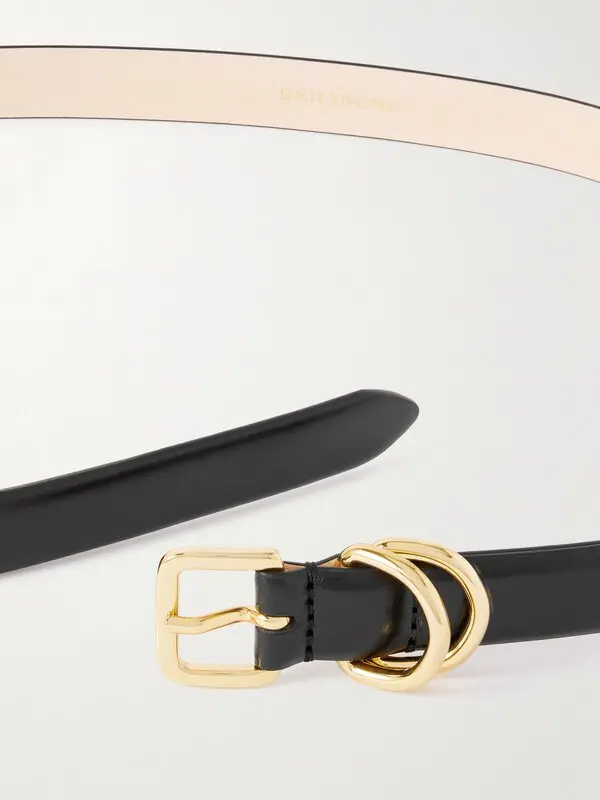 DEHANCHE Constance Leather Belt - Black