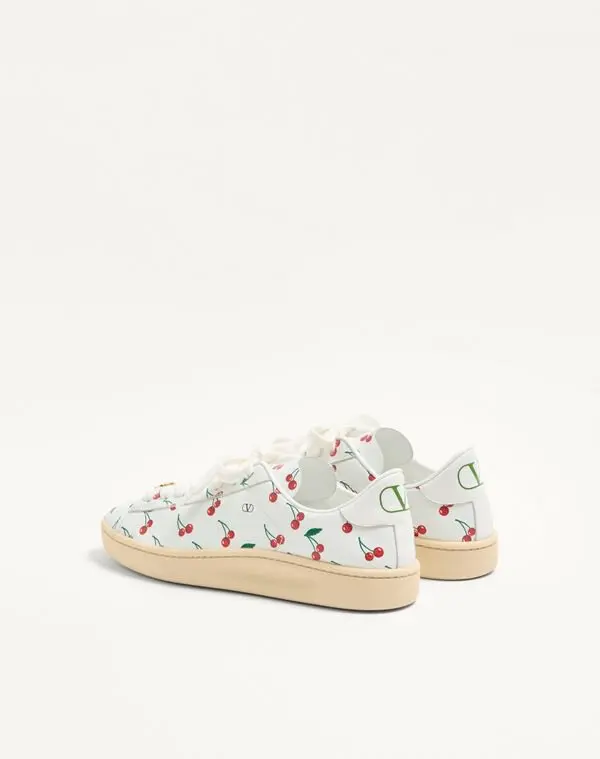 Valentino Garavani Royco Cherryfic Nappa Sneakers - White