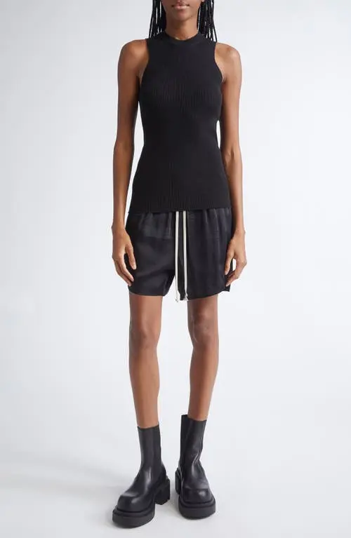 Rick Owens Silk Satin Boxer Shorts
