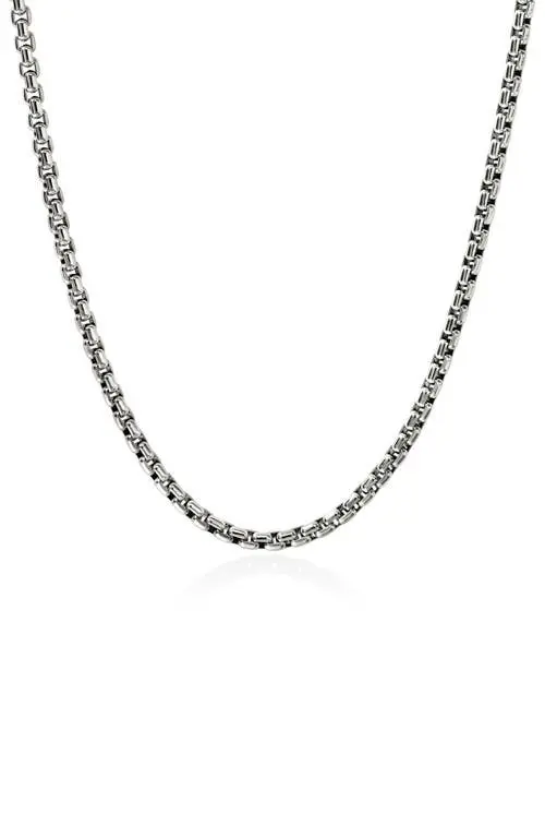 John Hardy Box Chain Necklace - Sterling Silver