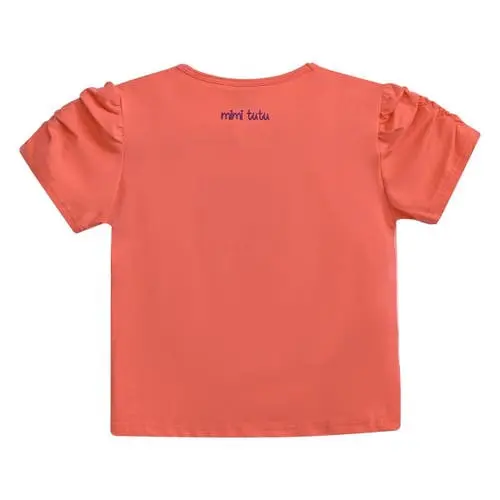 MIMI TUTU Puppy Applique T-shirt - Orange