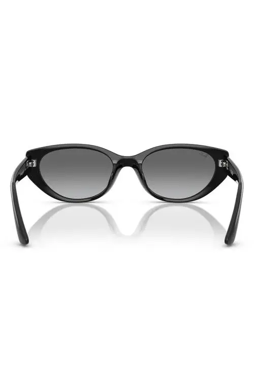 Ray-ban 55mm Gradient Pillow Sunglasses - Black