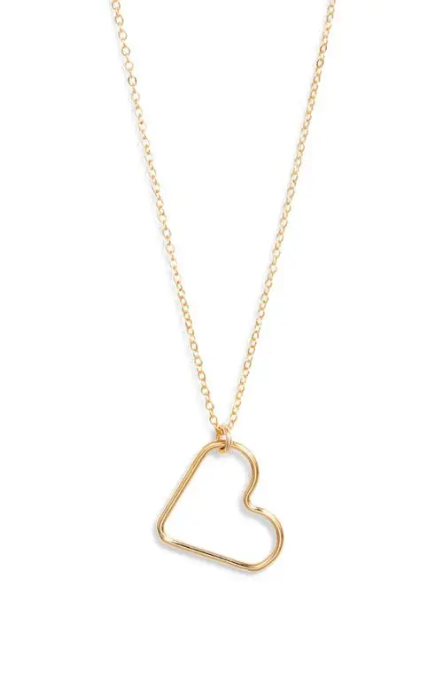 SET & STONES Mabel Heart Pendant Necklace - Gold