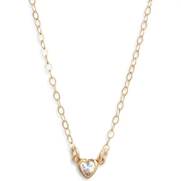 SET & STONES Sarah Heart Pendant Necklace - Gold