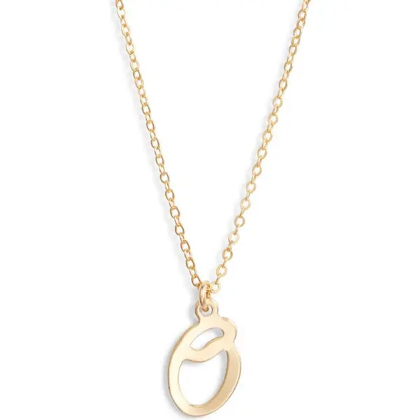 SET & STONES Gianna Initial Pendant Necklace - Gold / O