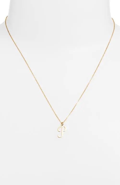 SET & STONES Gianna Initial Pendant Necklace - Gold / P