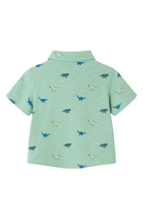 Andy & Evan Dino Print Shirt And Shorts Set