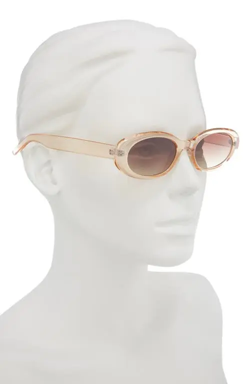 Bp. Narrow Oval Sunglasses - Clear Natural