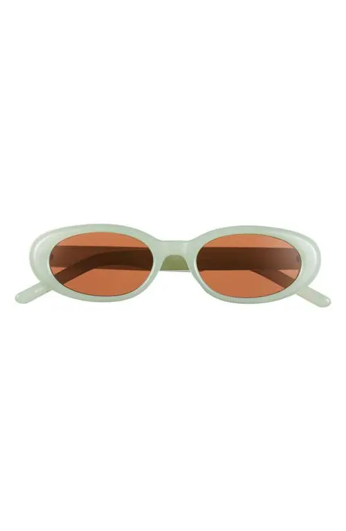 Bp. Narrow Oval Sunglasses - Mint